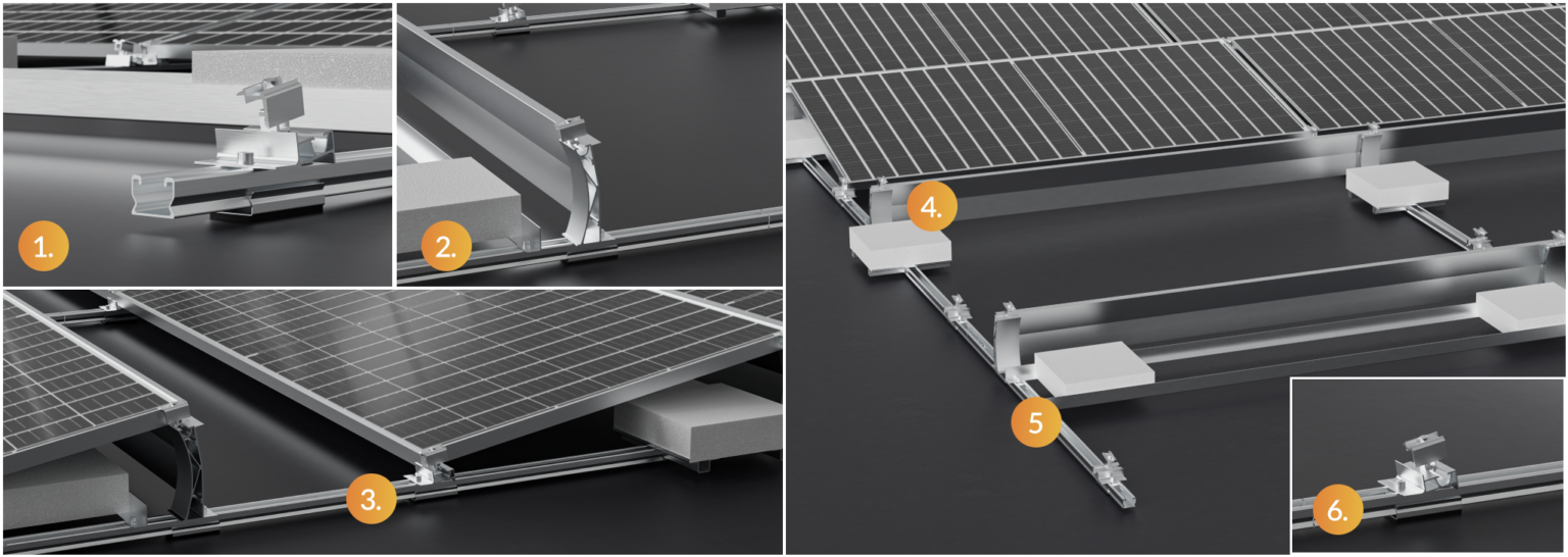 Ballast System Solar Type-C (Small to Large Concrete Rooftop) - Nova ...
